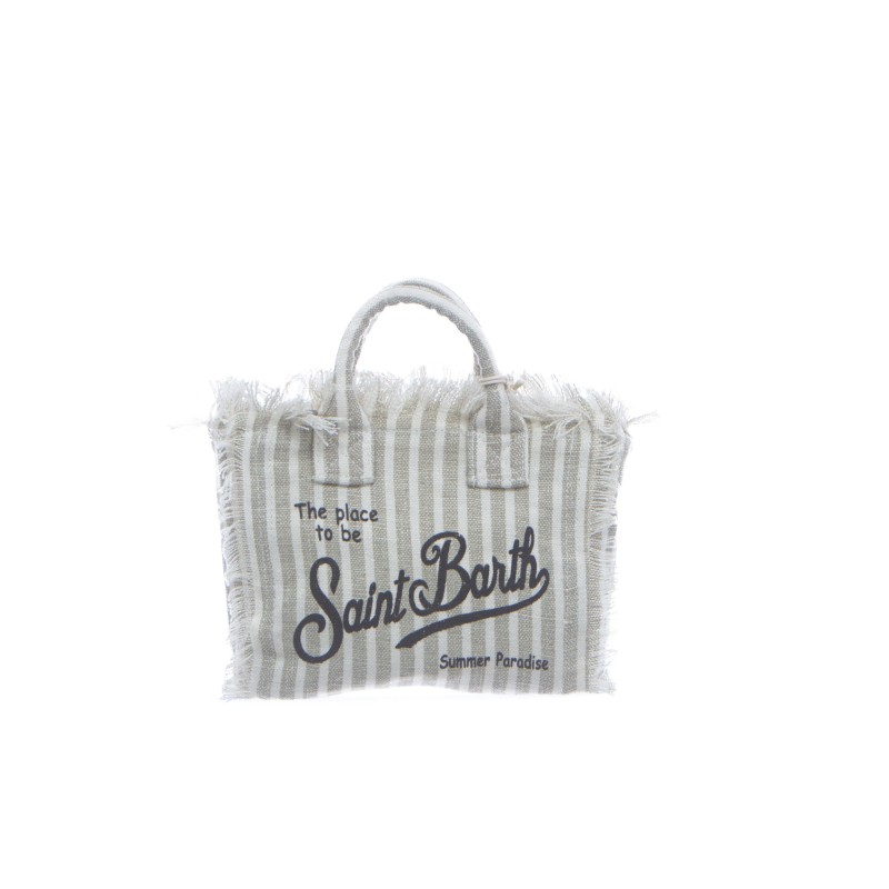 Mc2 Saint Barth Bag - Vanity Mini Linen Stripes V11 1061 18 X 16 X 9 ...